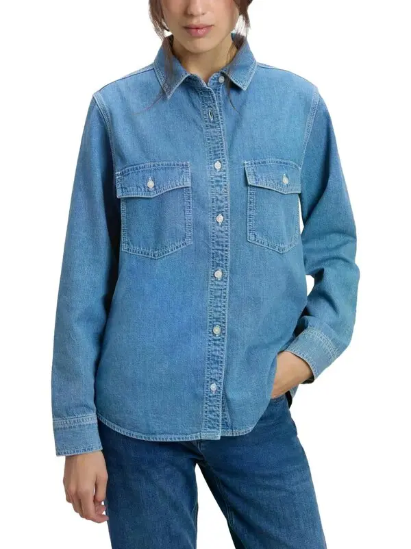 Woolrich Button-up Chest-pocket Shirt - Blue
