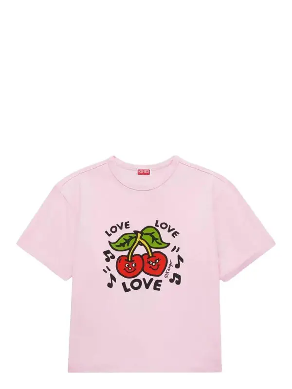Kenzo Loves Printed T-shirt - Pink