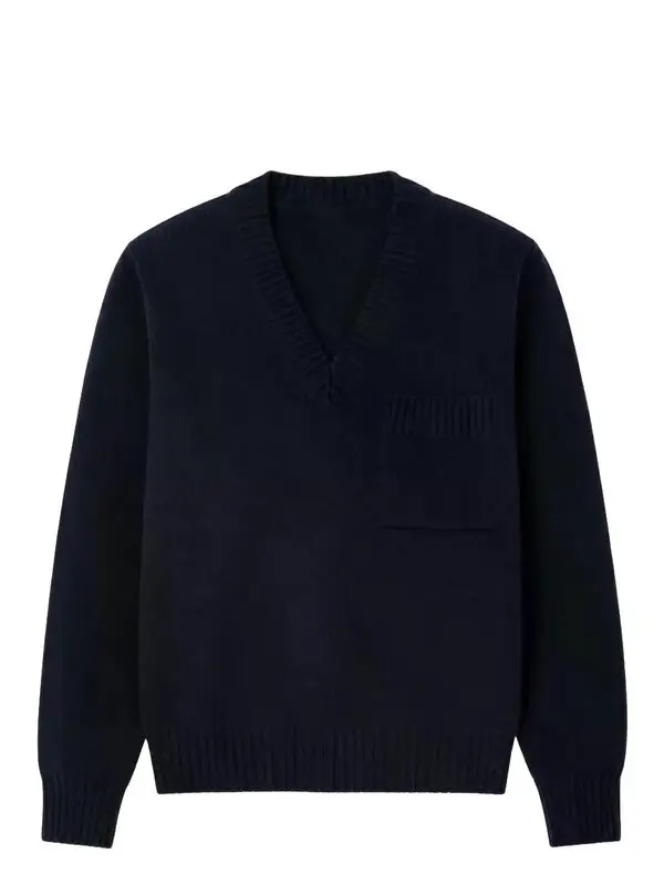 FRANZESE COLLECTION X David Beckham V-neck Sweater - Blue