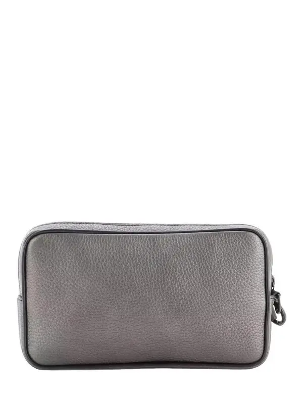 LOUIS VUITTON Alpha Taurillon Leather Wristlet Clutch Bag - Grey