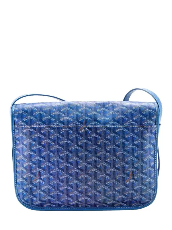 Goyard Coated Canvas Belvedere Messenger Bag - Blue