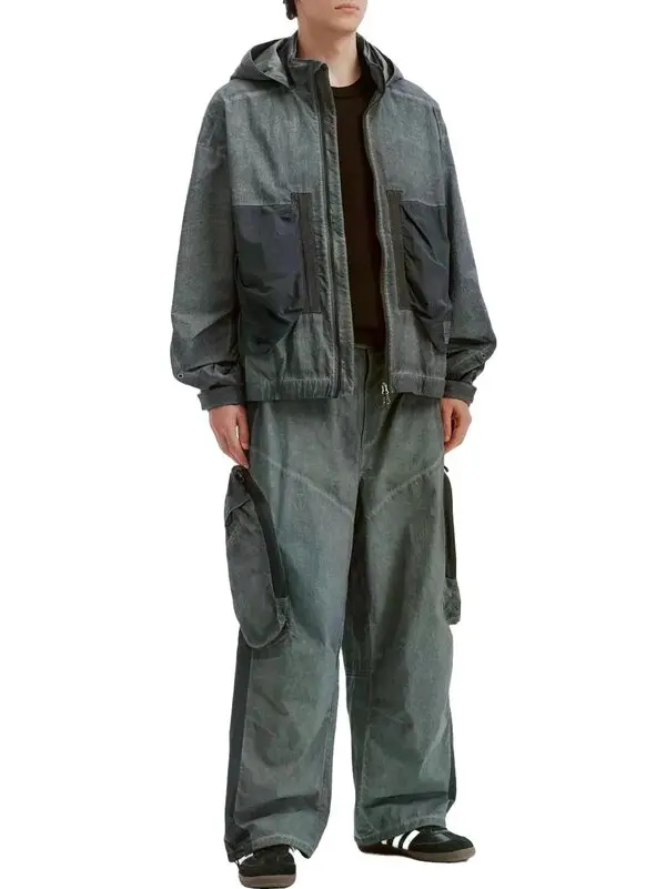 FIVE CM Panelled Hooded Jacket - Grey