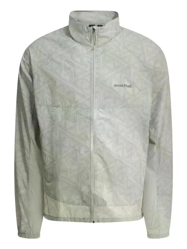 MONTBELL Geometric-print Zip-up Jacket - Grey
