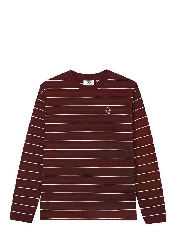 CHOCOOLATE Striped Long-sleeve T-shirt - Red