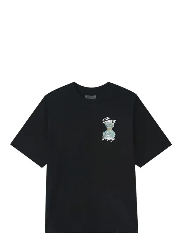 MUSIUM DIV. Graphic-print T-shirt - Black