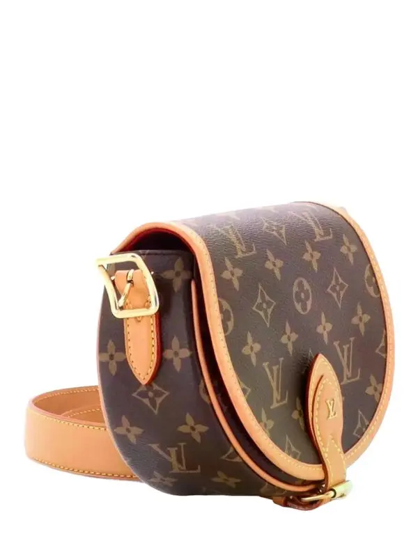 LOUIS VUITTON Tambourin Nm Handbag Monogram Canvas Cross Body Bag - Brown