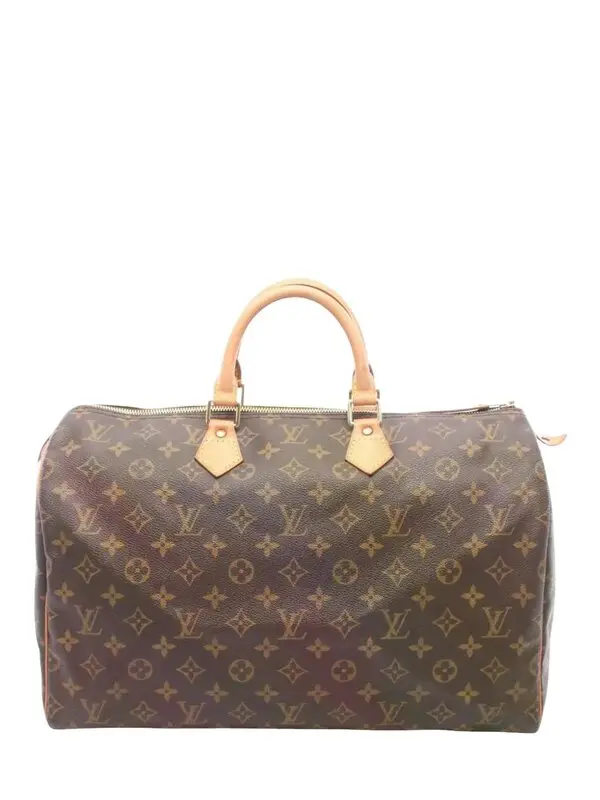 LOUIS VUITTON 1999 Monogram Speedy 40 Boston Bag - Brown