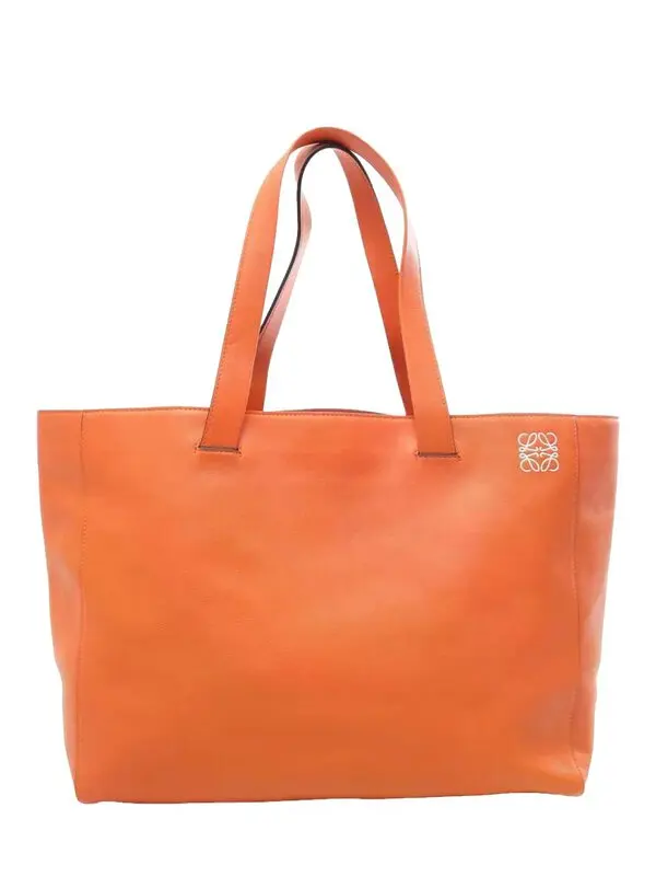 Loewe 2010-2026 Anagram Leather East West Tote Bag - Orange