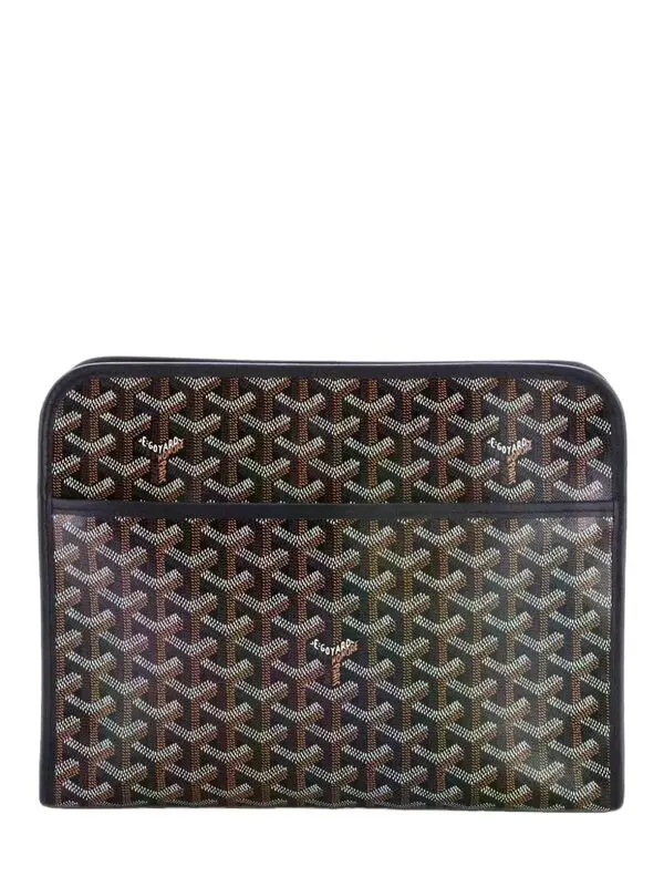 Goyard Jouvence Toiletry Coated Canvas Gm Pouch - Black