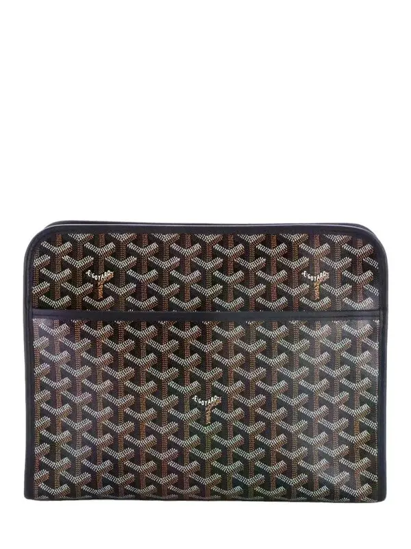 Goyard Jouvence Toiletry Coated Canvas Gm Pouch - Black