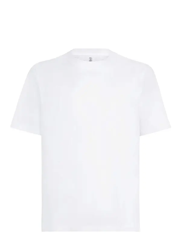Brunello Cucinelli Cotton Crew-neck T-shirt - White