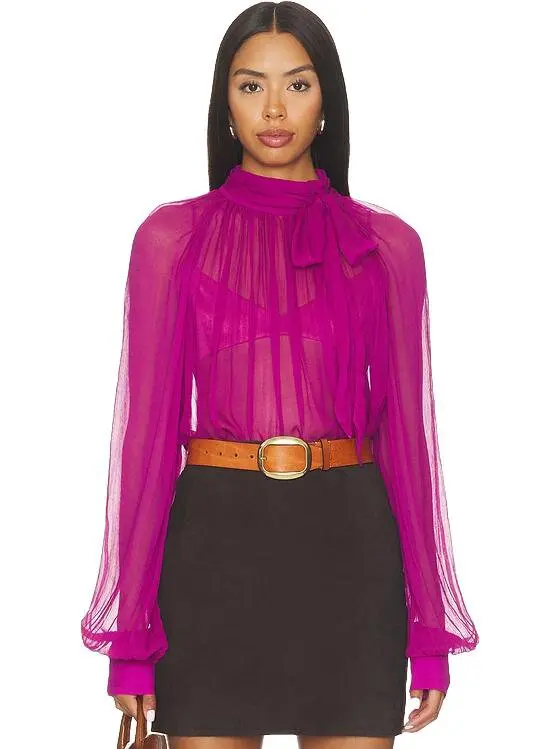 Ronny Kobo Zenia Blouse In . Also - Red