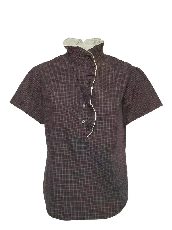 ISABEL MARANT VINTAGE Jen Ruffled-detail Blouse - Black