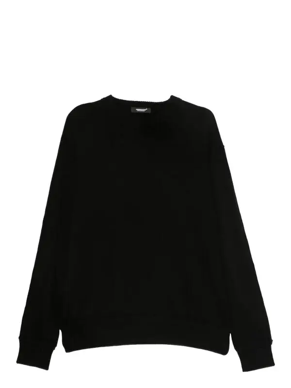 Undercover Raglan-sleeve Crew-neck Sweater - Black