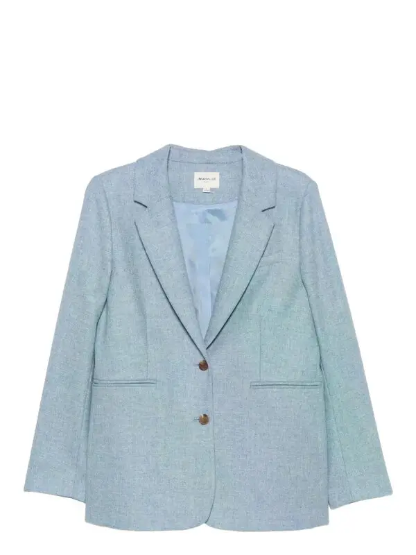 Maison123 Courtney Wool Blazer - Blue