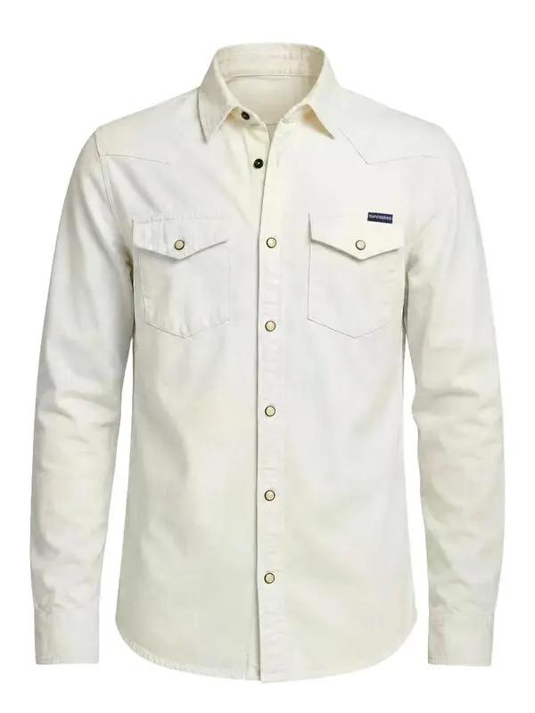 Superdry Western-style Panelled Shirt - Neutrals