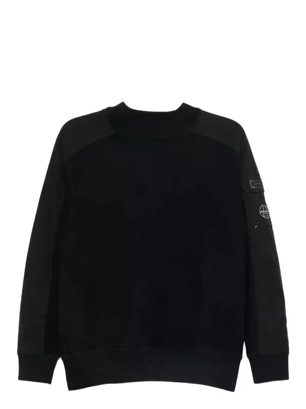 MURPHY&NYE Contrast-panel Flap-pocket Sweater - Blue