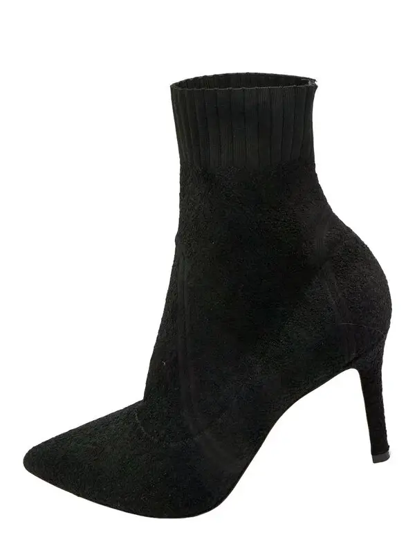 GIANVITO ROSSI Fiona Knit Ankle Boots - Black