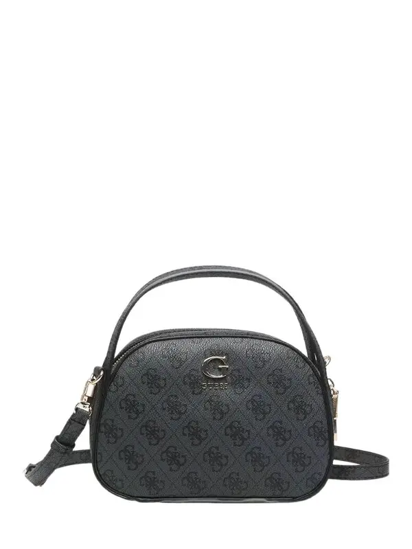 Guess Coleen Monogram-print Logo-plaque Tote Bag - Grey