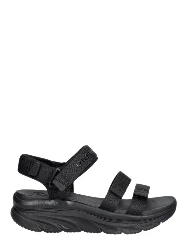 Sketchers D'lux Walker Touch-strap Sandals - Black