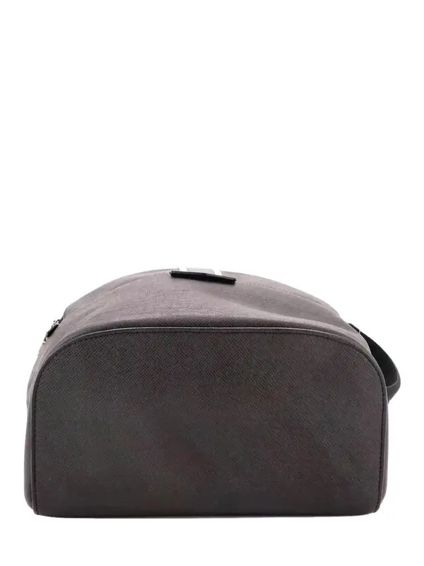 LOUIS VUITTON Anton Taiga Leather Backpack - Black