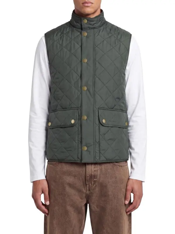 Barbour New Lowerdale Quilted Polyester Vest - Green
