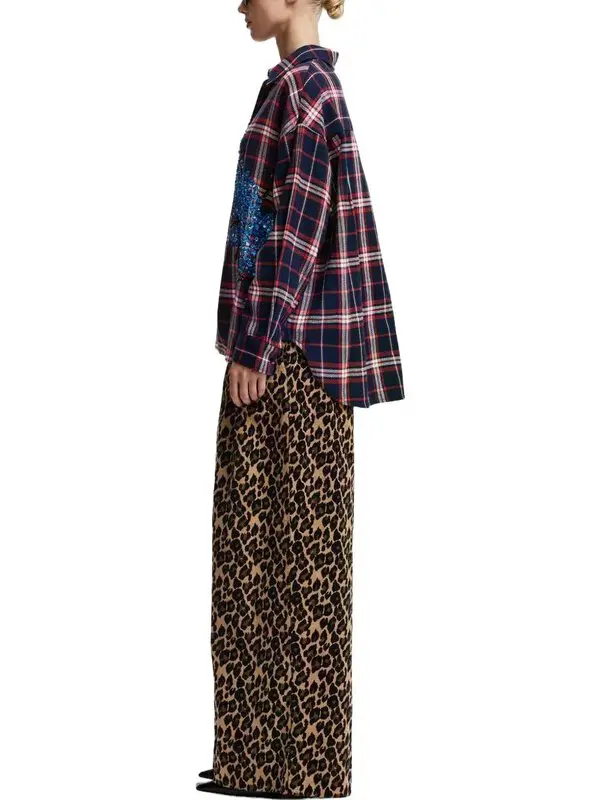 Essentiel Antwerp Kelly Leopard-print Trousers - Neutrals