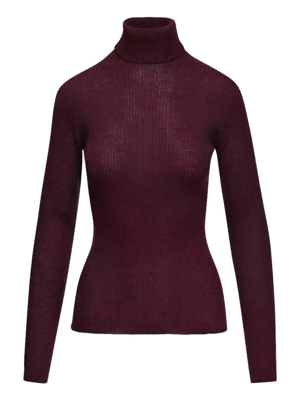 Essentiel Antwerp Kelmuse2 Ribbed-knit Turtleneck Sweater - Red