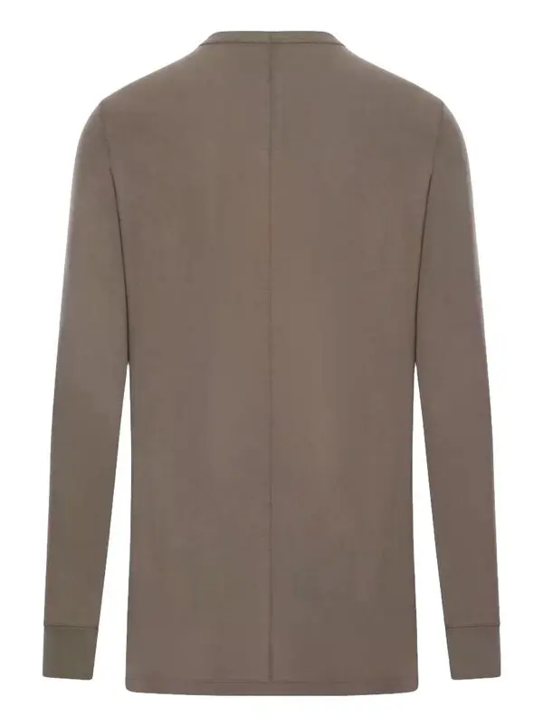 Rick Owens Long-sleeved Cotton Jersey T-shirt - Green