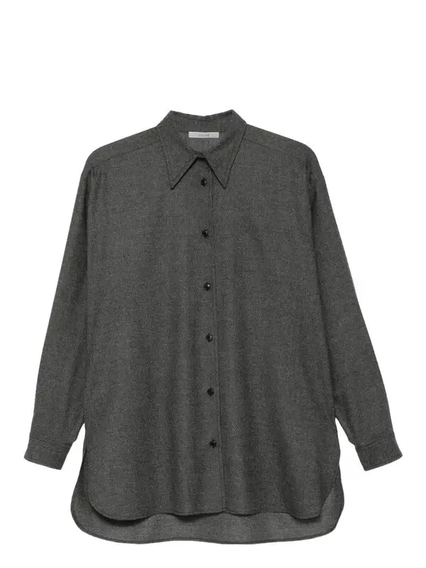 Dusan Long-sleeve Button-down Shirt - Grey
