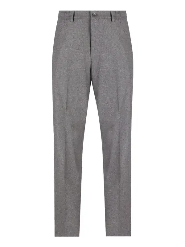 Tagliatore Pressed-crease Tailored Trousers - Grey