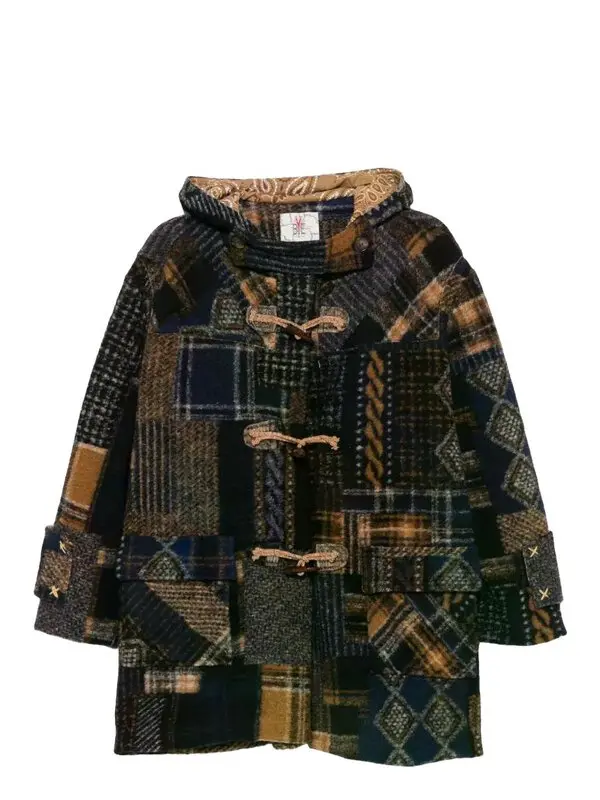 BYE Patchwork Hooded Jacket - Blue