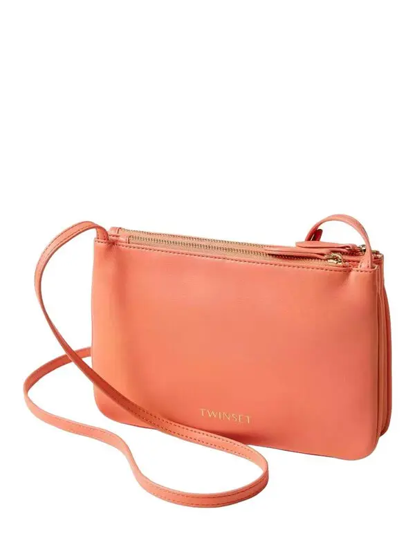 TWINSET Mini Double Shoulder Bag - Orange