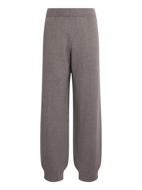 Fabiana Filippi Virgin Wool-silk-cashmere Sweatpants - Brown
