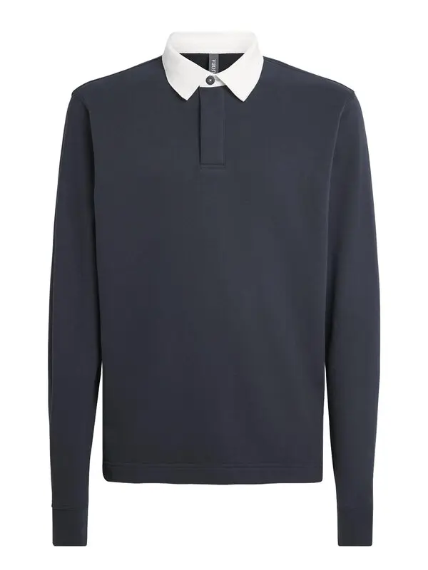 Vuori French Terry Cypress Rugby Shirt - Navy
