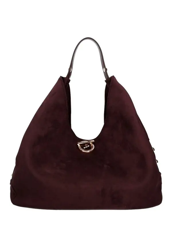 Liu Jo Gerona Large Hobo Bag In Velvet - Violet