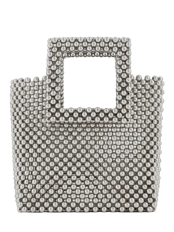 BELYED HANDCRAFT Mini Me – Handmade Bead Handbag Belyed - Silver