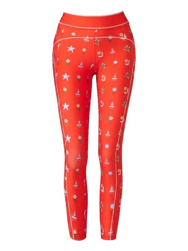 JESSIE ZHAO NEW YORK Tides High-waisted Leggings - Red