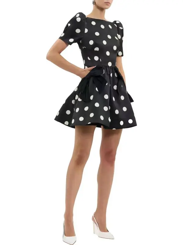 Rebecca Vallance Bacio Short-sleeve Mini Dress - Black