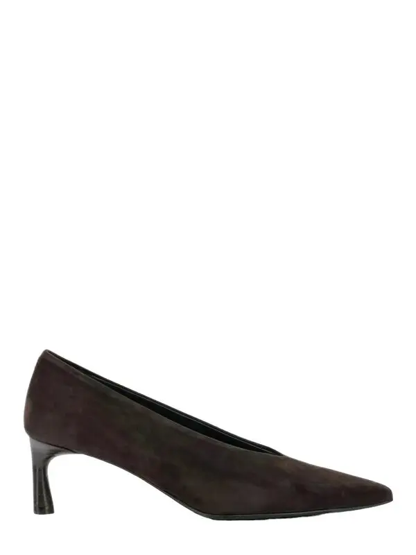 HALMANERA Pointed-toe Suede Pumps - Brown