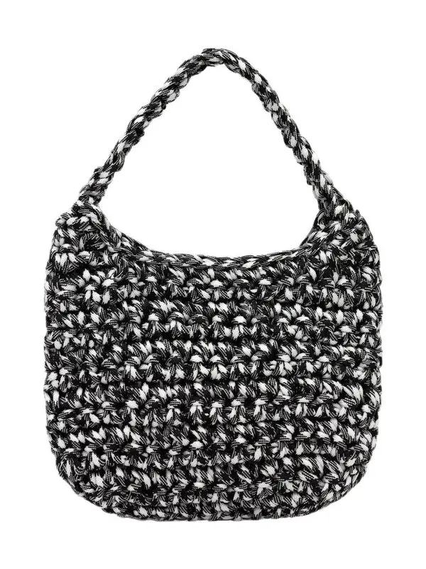SAMSOE SAMSOE Knotted Woven Tote Bag - Black