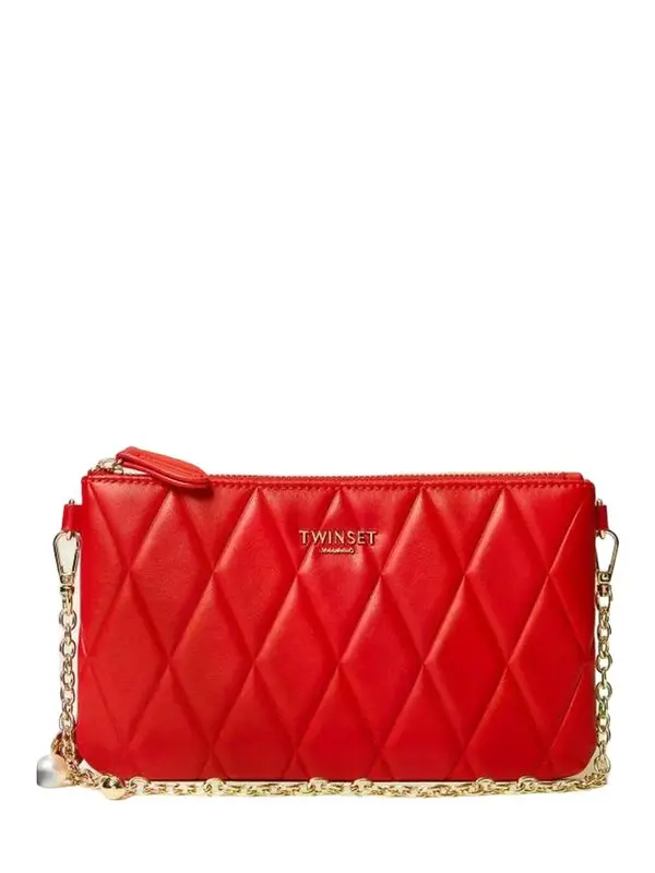 TWINSET Quilted Chain-strap Shoulder Bag - Red