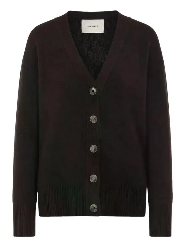 LISA YANG Amery Cashmere Cardigan - Brown