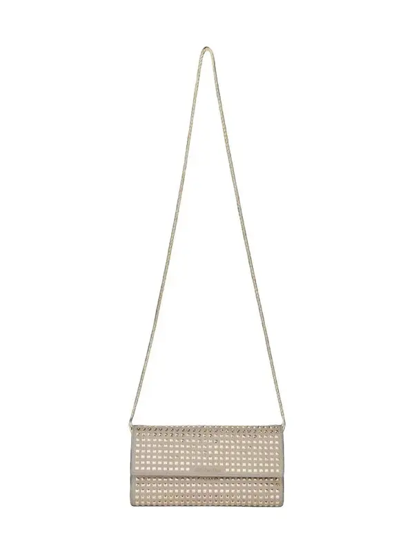 KAT MACONIE Victoria Stud-embellished Shoulder Bag - Grey