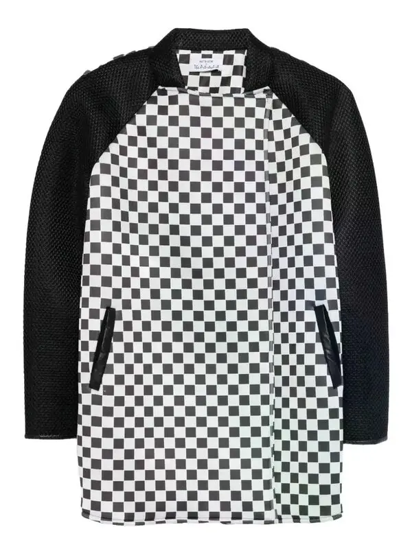 The Artistylist Checked Coat - Black