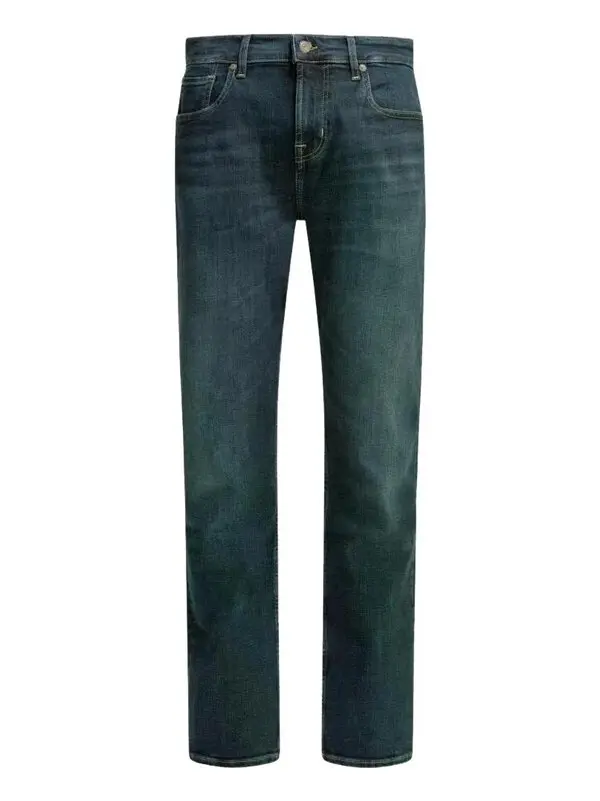 7 For All Mankind Slimmy Logo-patch Jeans - Blue
