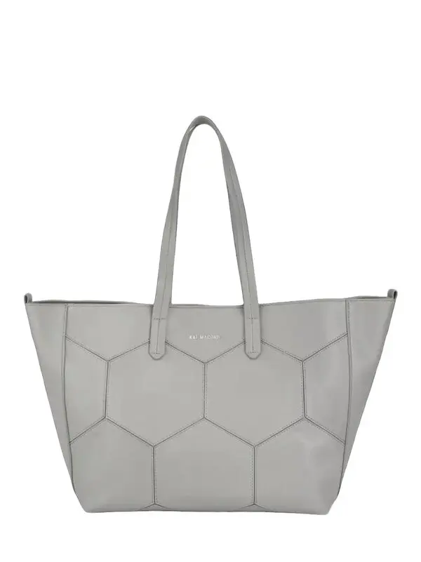 KAT MACONIE Medium Charlotte Geometric-quilted Tote Bag - Grey