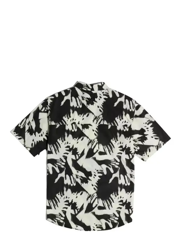 CIARAN Cc1 Motion-print Shirt - Black