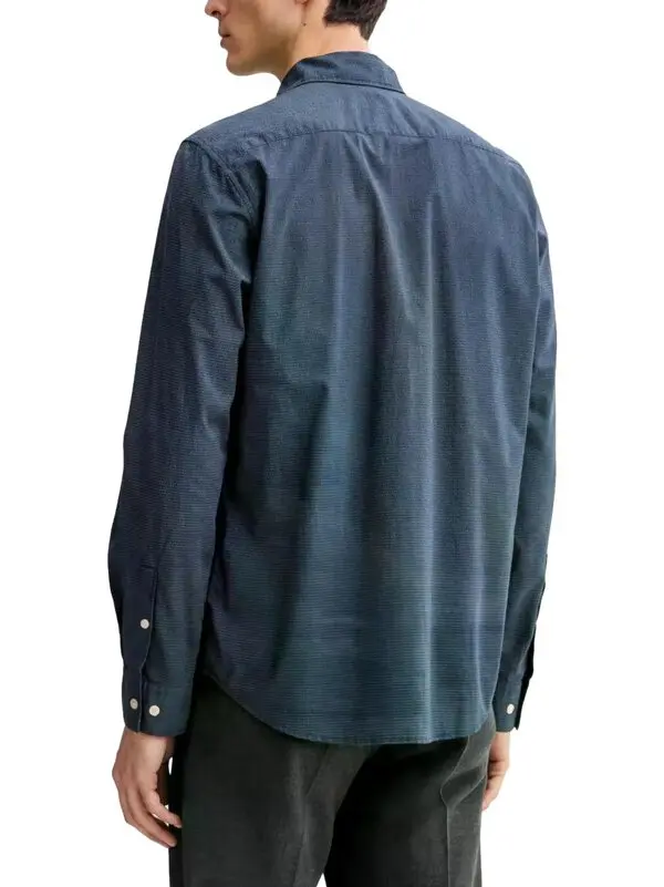 Marc O'polo Chest-pocket Checked Shirt - Blue
