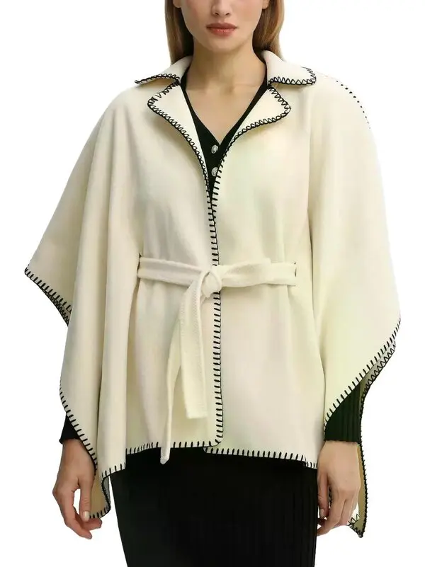 MORGAN Belted Cape - Neutrals